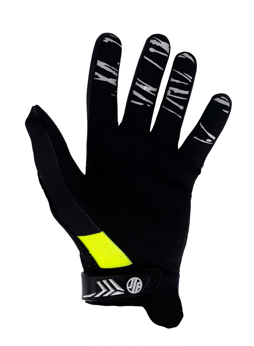 GANTS MOTO CROSS QUAD VTT BMX MTB TAILLE ADULTE VIP NOIR JAUNE FLUO JL ...
