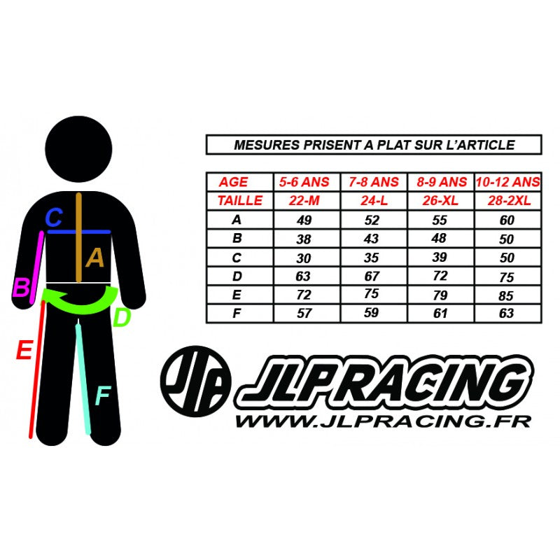 TENUE ENFANT JAUNE FLUO JLP RACING