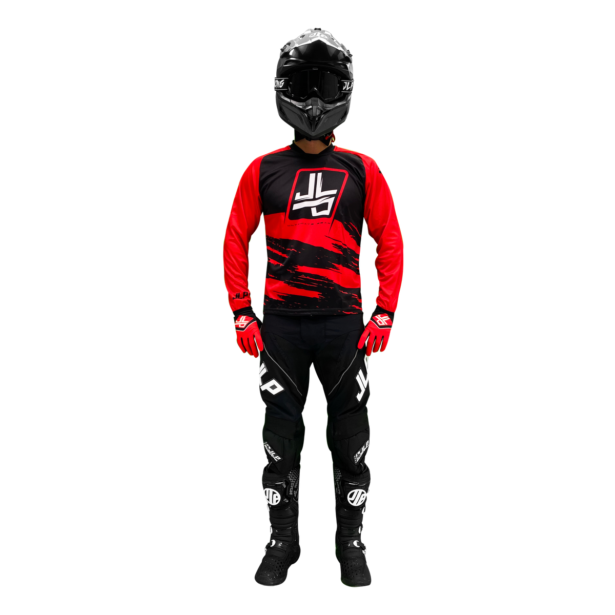 TENUE MOTOCROSS BMX VTT QUAD ENFANT JAUNE FLUO JLP RACING
